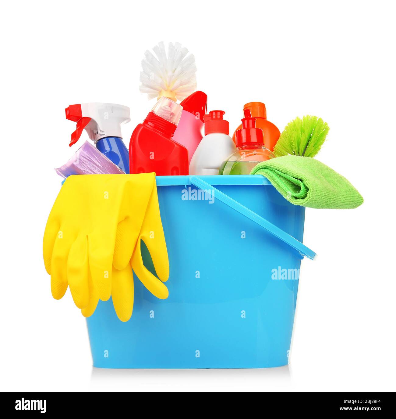 Cleaning service house tools Cut Out Stock Images & Pictures - Alamy