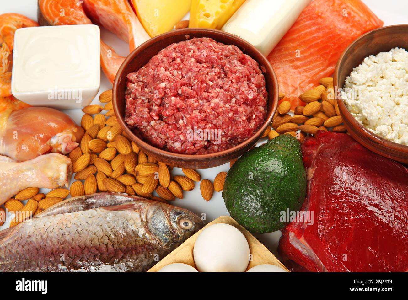 A set of food products, close up Stock Photo - Alamy
