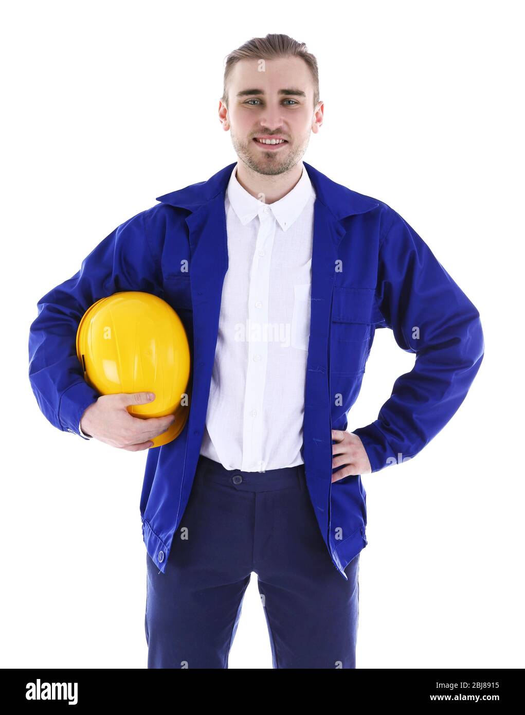 Professional engineer, isolated on white Stock Photo - Alamy