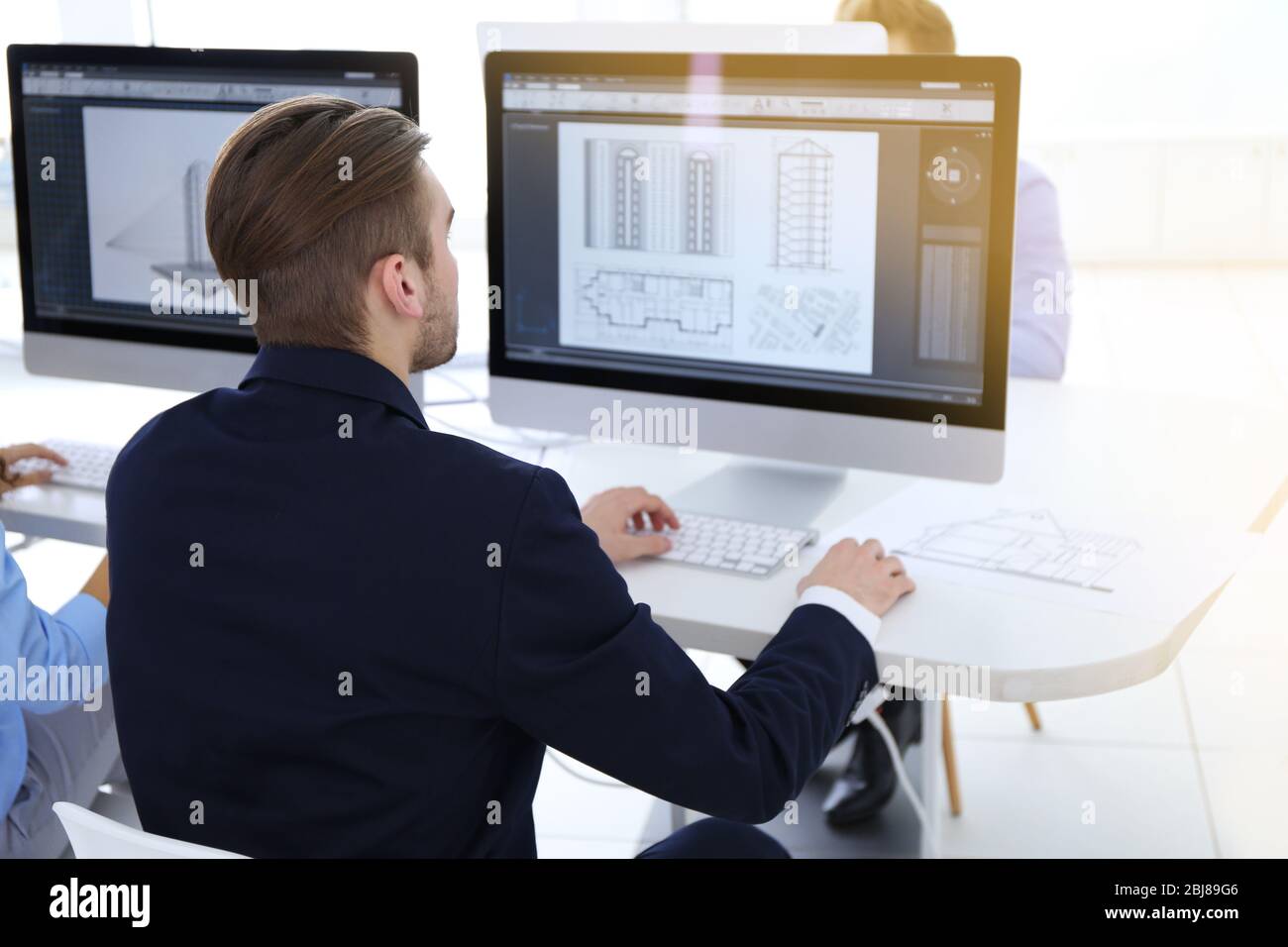 Stylish engineers office Stock Photo - Alamy