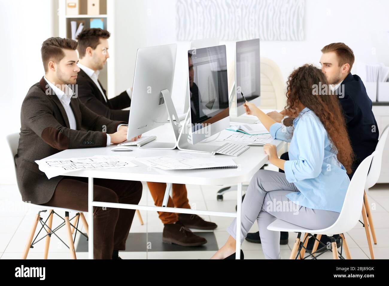 Stylish engineers office Stock Photo - Alamy