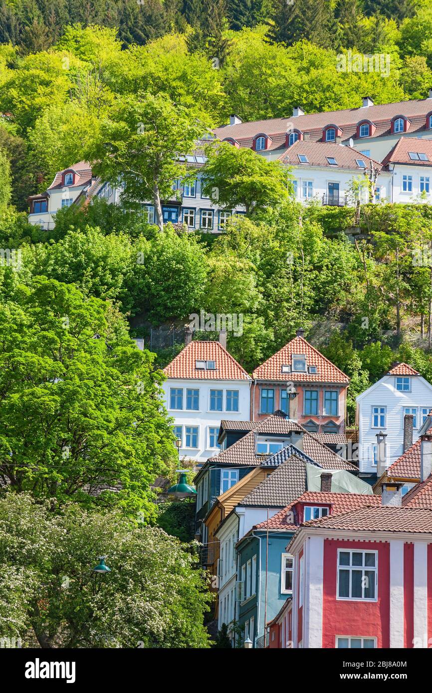 Residential buildings on a hillside Stock Photo - Alamy