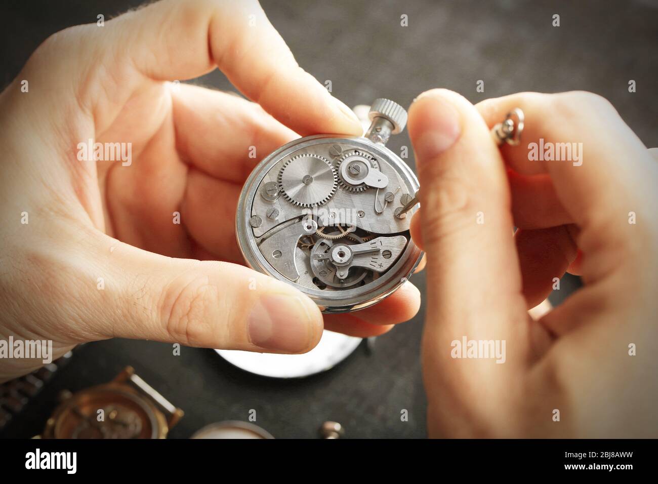 Antique Watch Mechanism Hands High Resolution Stock Photography and ...