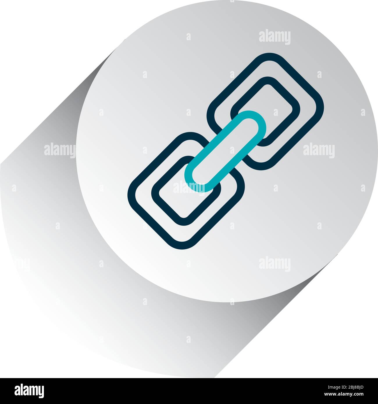 smartphone app buttons concept, link icon over white background, line ...