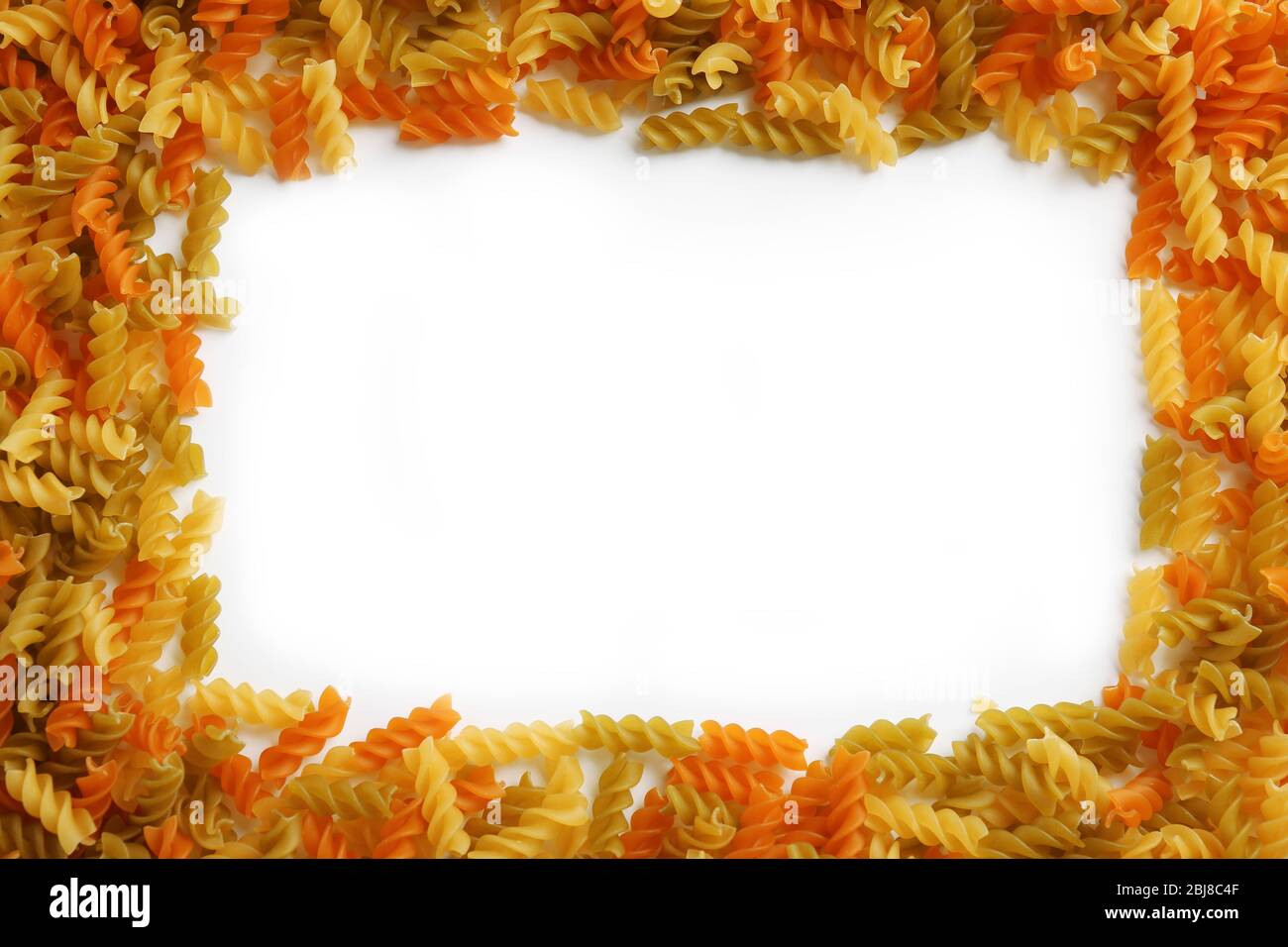 Italian dry pasta, isolated on white Stock Photo - Alamy