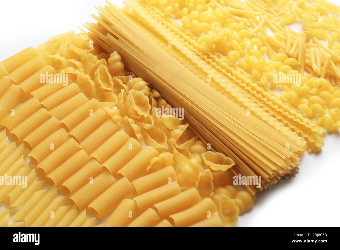Collection of Italian pasta, close up Stock Photo - Alamy