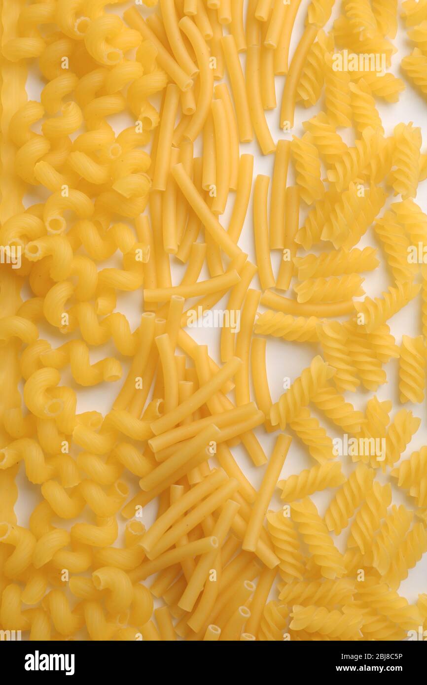 Collection of Italian pasta, top view Stock Photo - Alamy