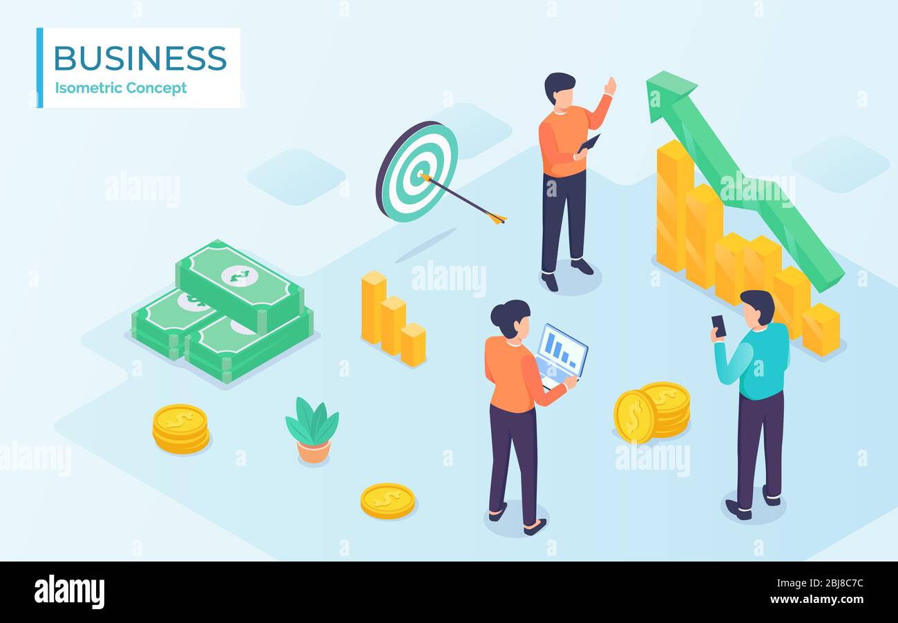 business team analysis with graph and chart and money with modern ...