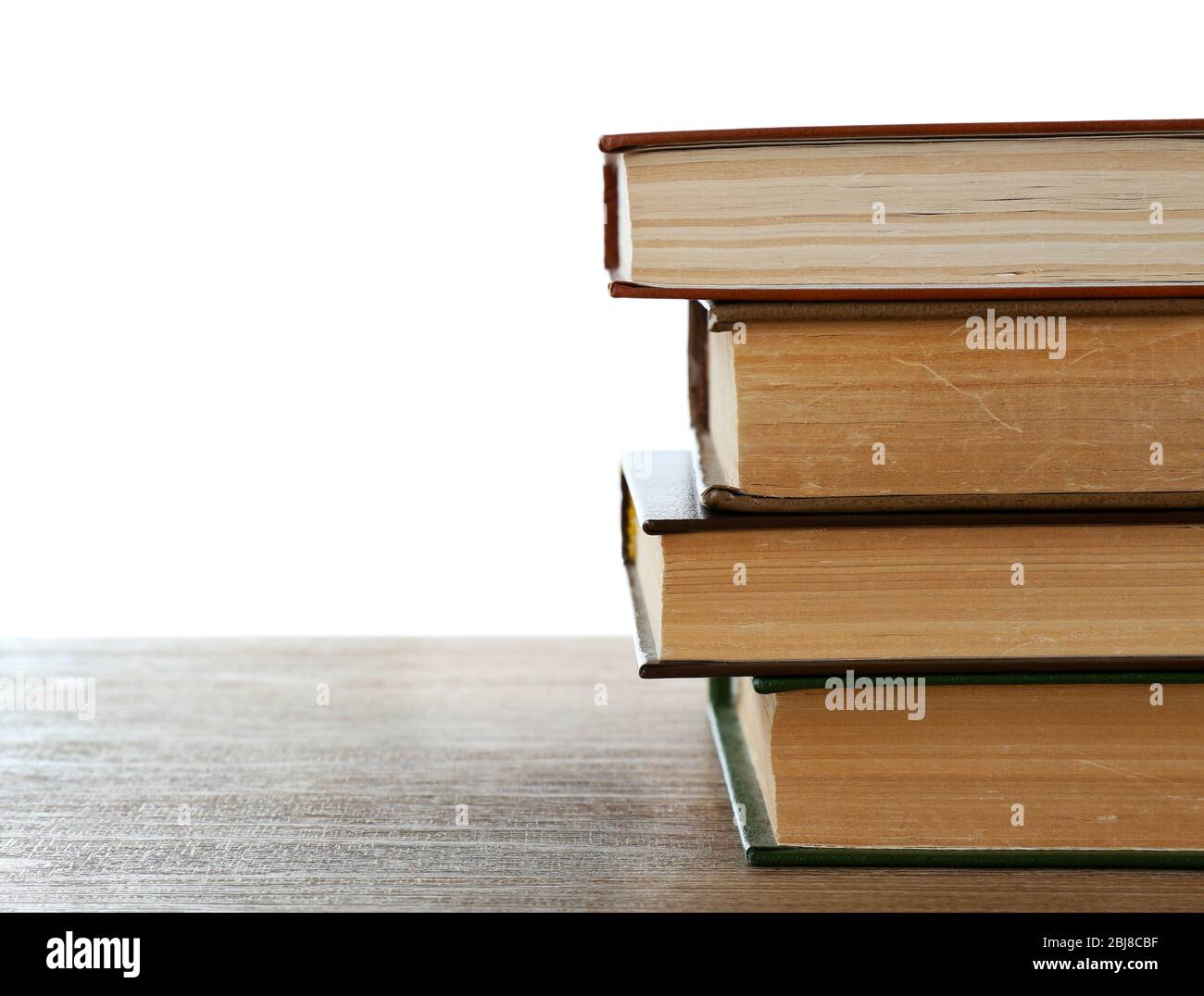 Few books on table, closeup Stock Photo - Alamy