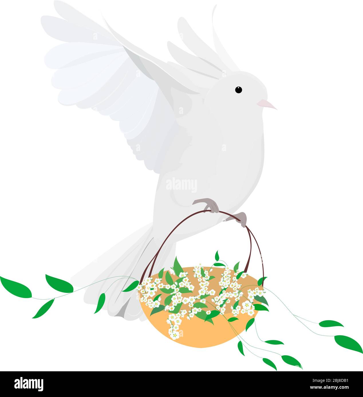 Religious dove vector vectors hi-res stock photography and images - Alamy