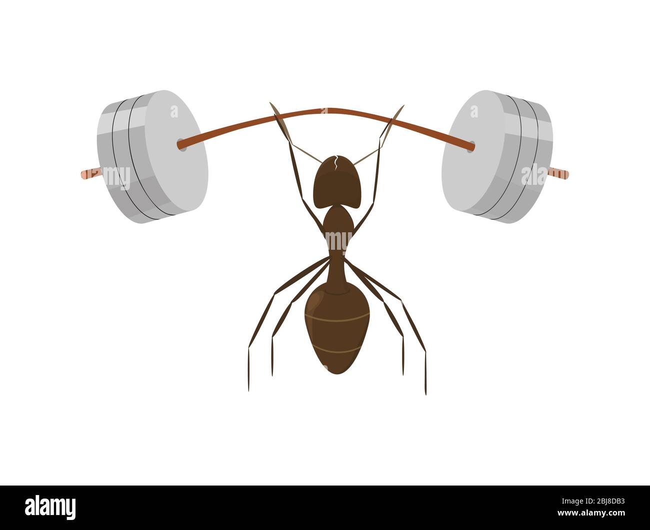 Ant carry weight Stock Vector Images - Alamy