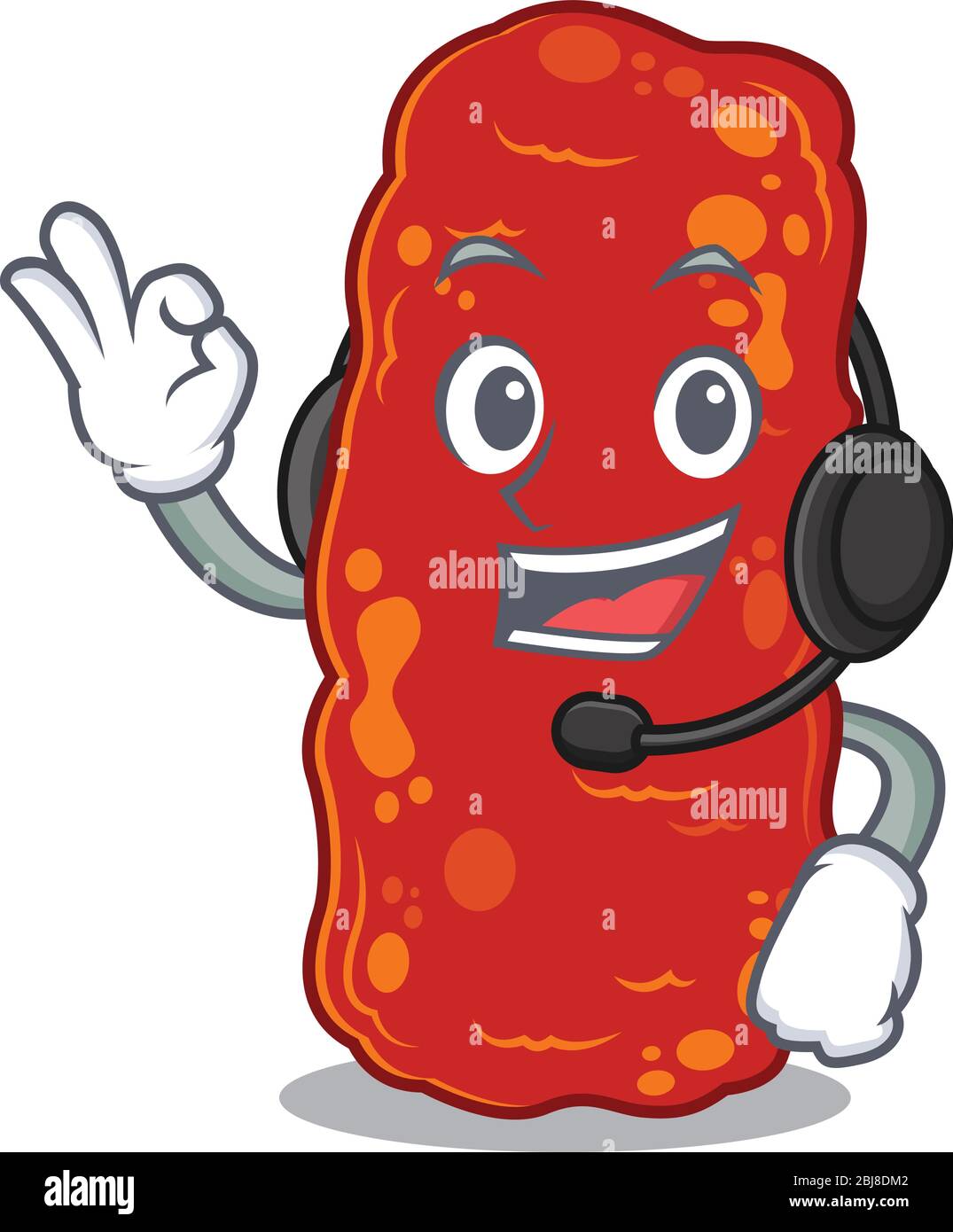 A gorgeous acinetobacter bacteria mascot character concept wearing ...