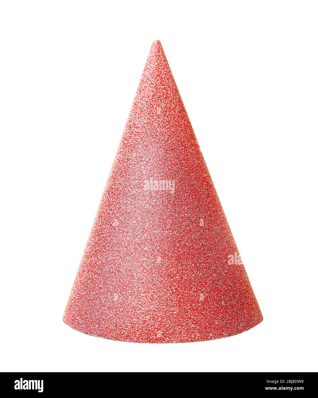 Red party hat, isolated on white Stock Photo - Alamy