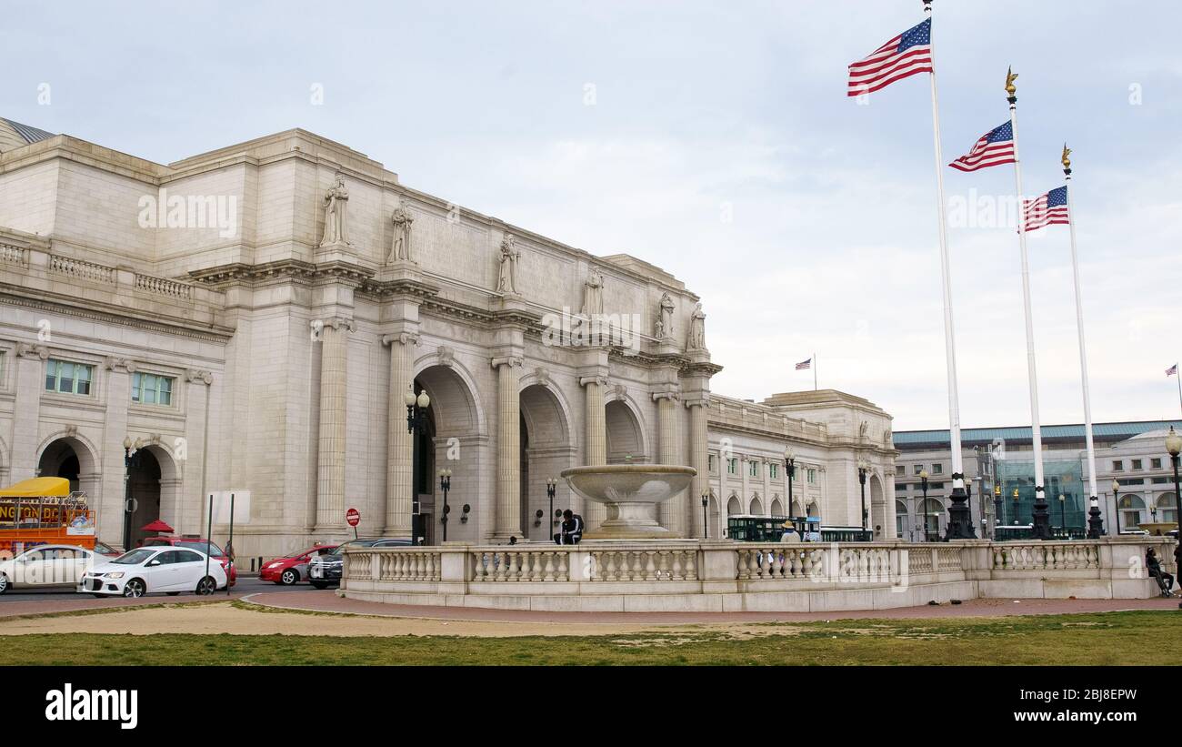Union Station in Washington DC. Side View Stock Photo - Alamy