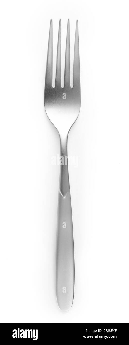 Fork isolated on white background Stock Photo - Alamy