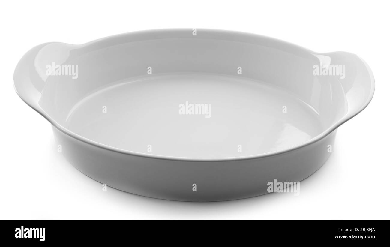 ceramic baking dish, isolated on white Stock Photo - Alamy
