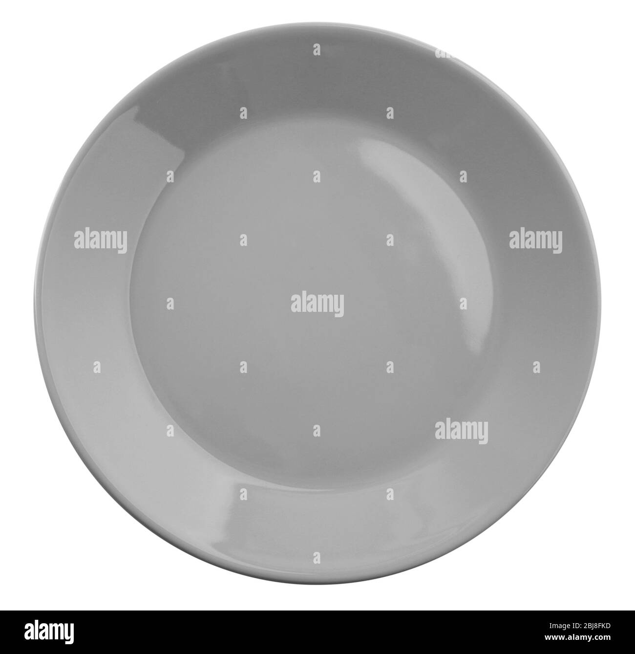 Round ceramic plate, isolated on white Stock Photo - Alamy