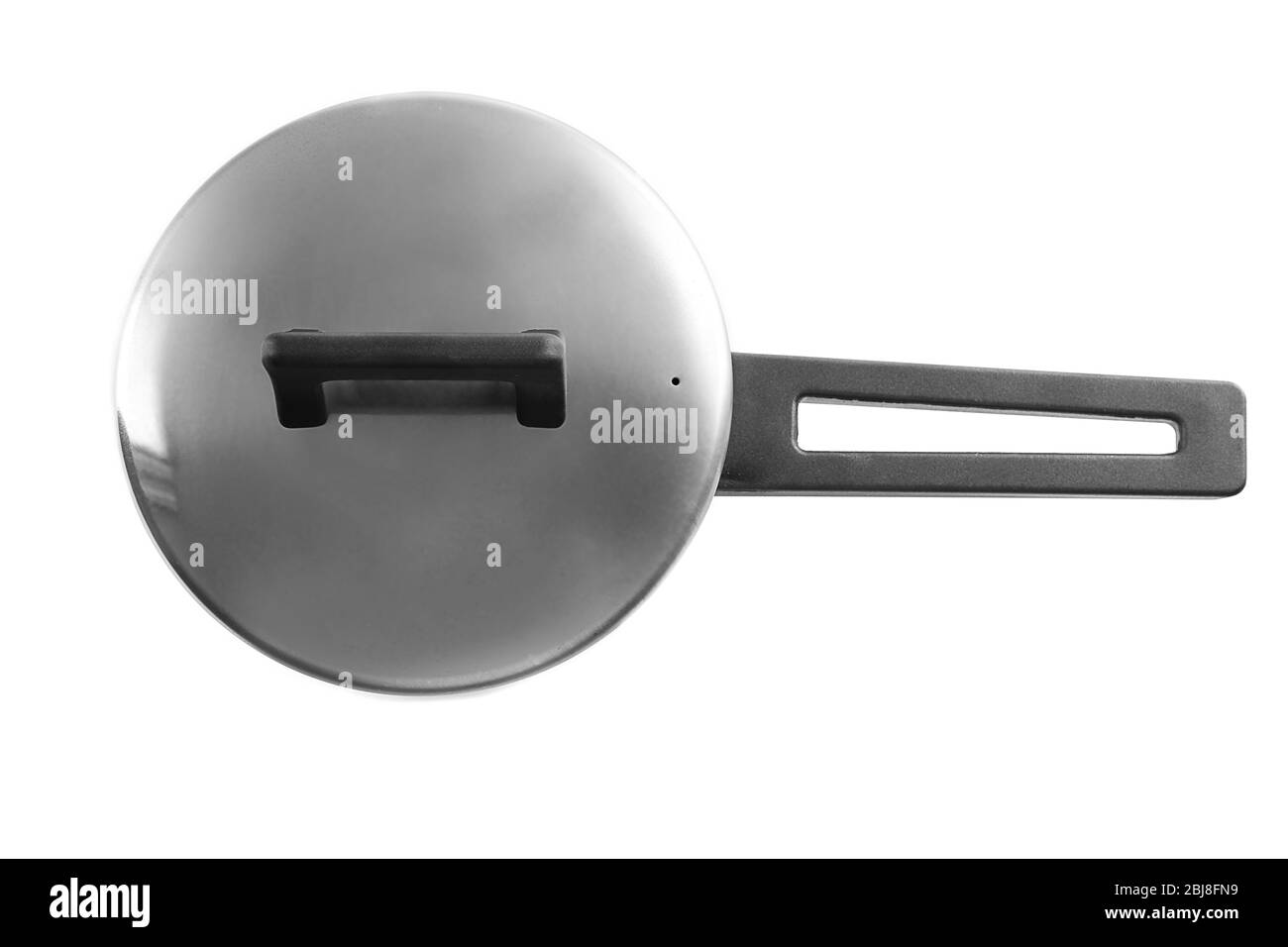 Silver water dipper, isolated on white Stock Photo - Alamy