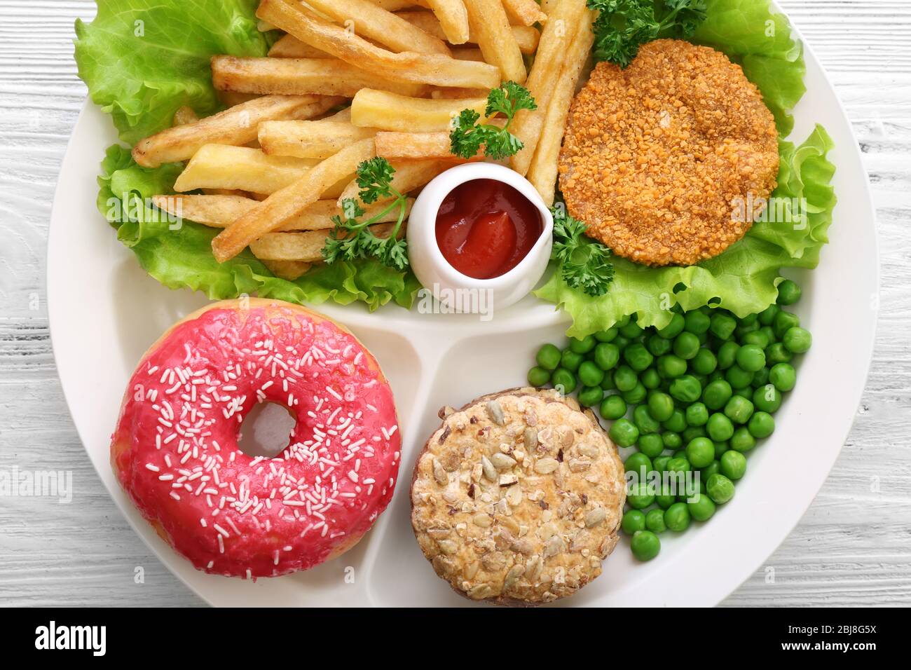 Traditional American lunch, close up Stock Photo - Alamy