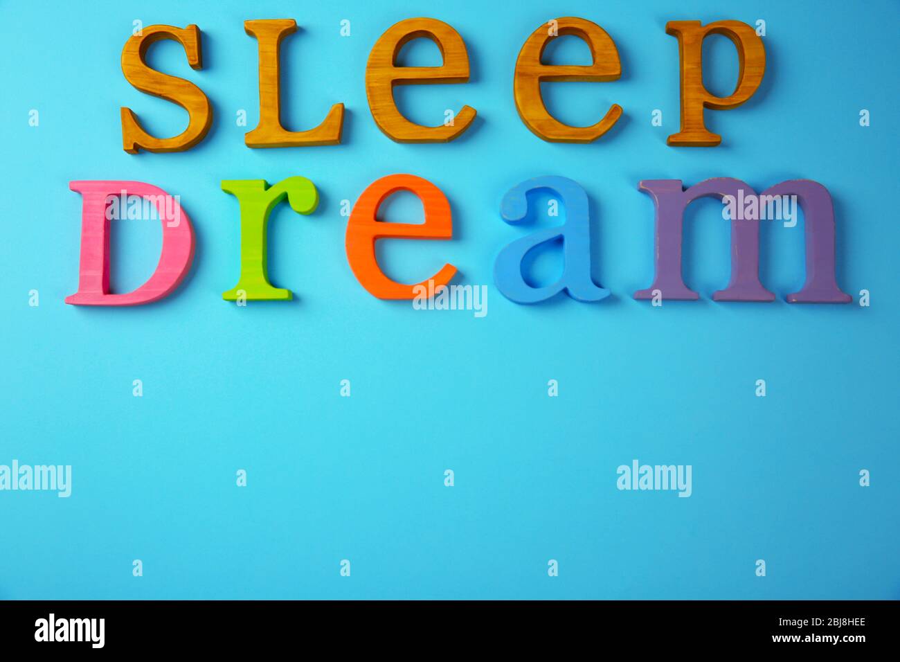 Sleep dream words hi-res stock photography and images - Alamy