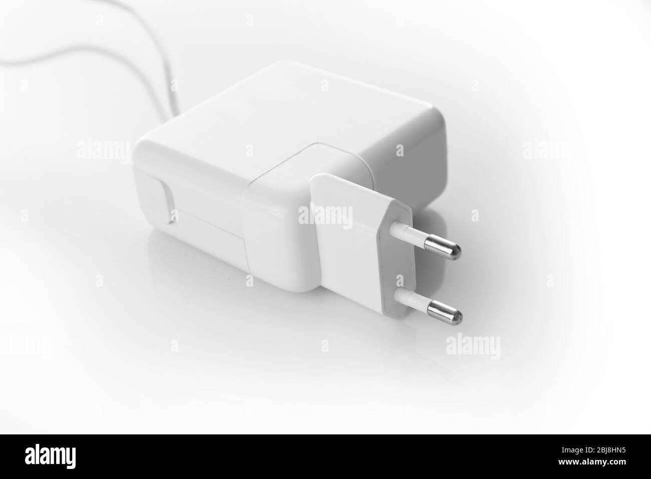 Power plug isolated on white Stock Photo - Alamy
