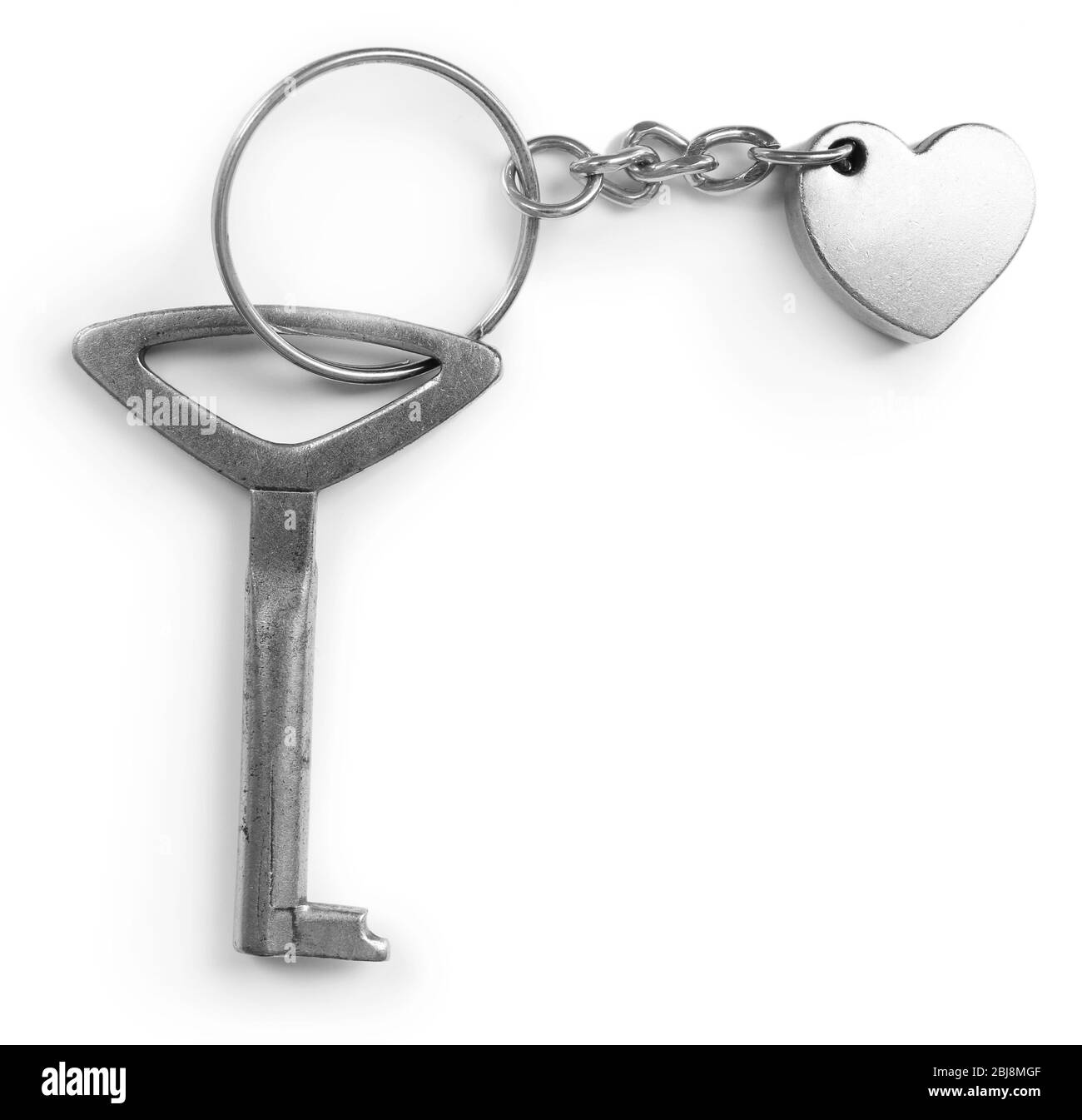 Love lock isolated on Black and White Stock Photos & Images - Alamy