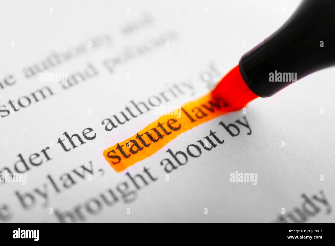 Word highlighted orange marker hi-res stock photography and images - Alamy