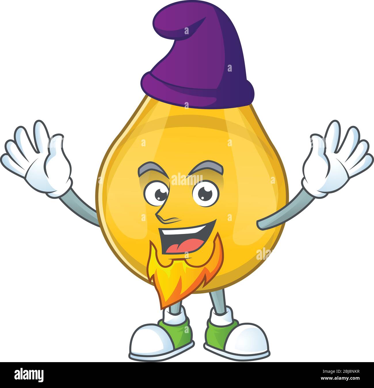 Sweet fairytale of gold hair serum Elf cartoon character Stock Vector ...