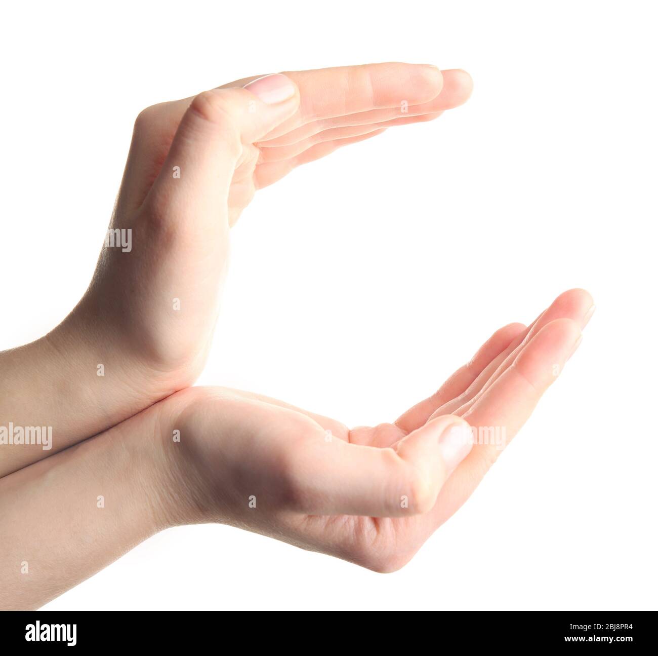 Open female hands hi-res stock photography and images - Alamy