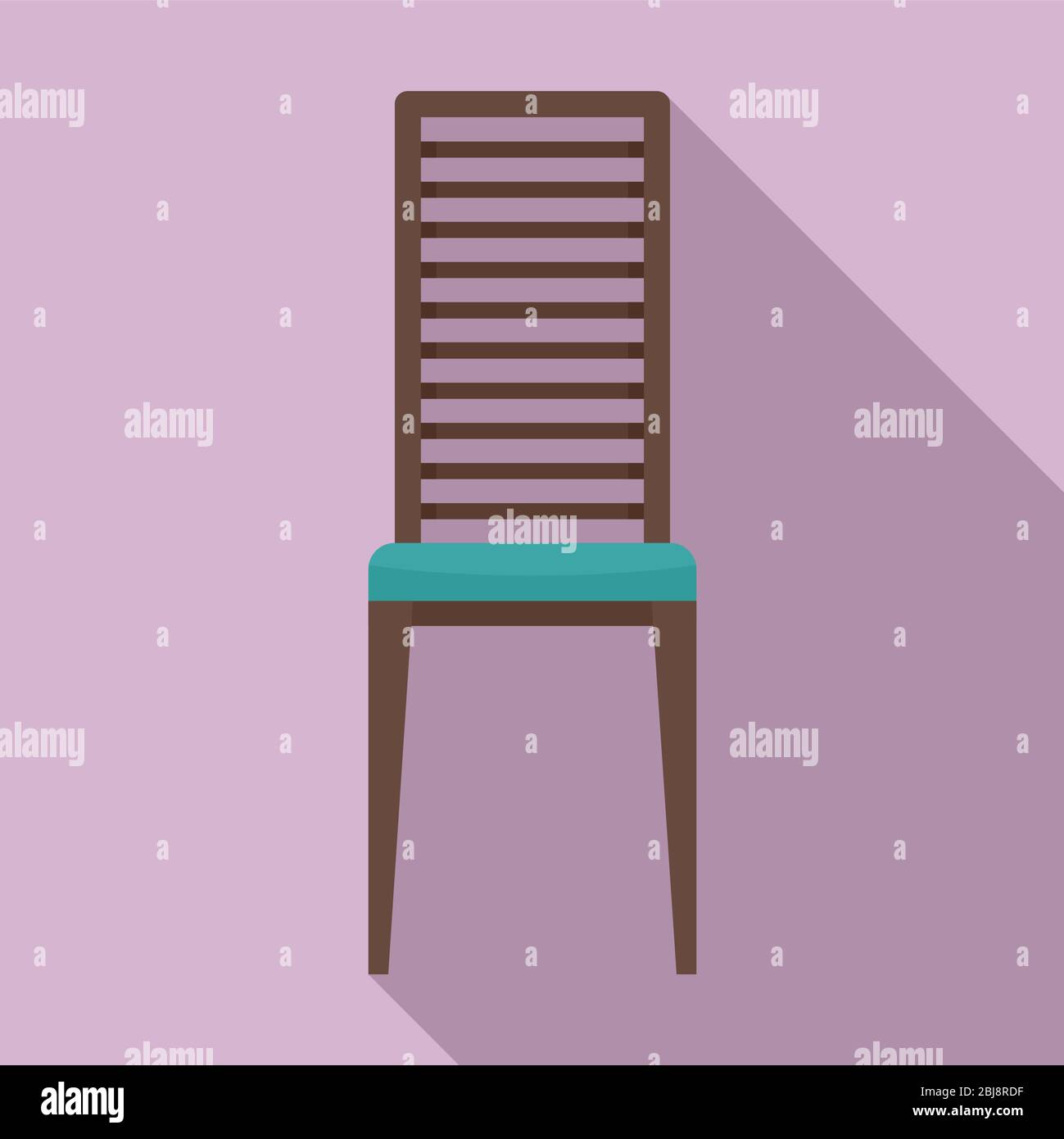 Outdoor furniture chair icon. Flat illustration of outdoor furniture ...