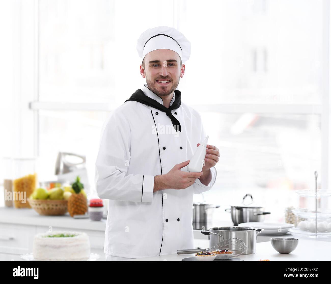 Male hands in light kitchen hi-res stock photography and images - Alamy
