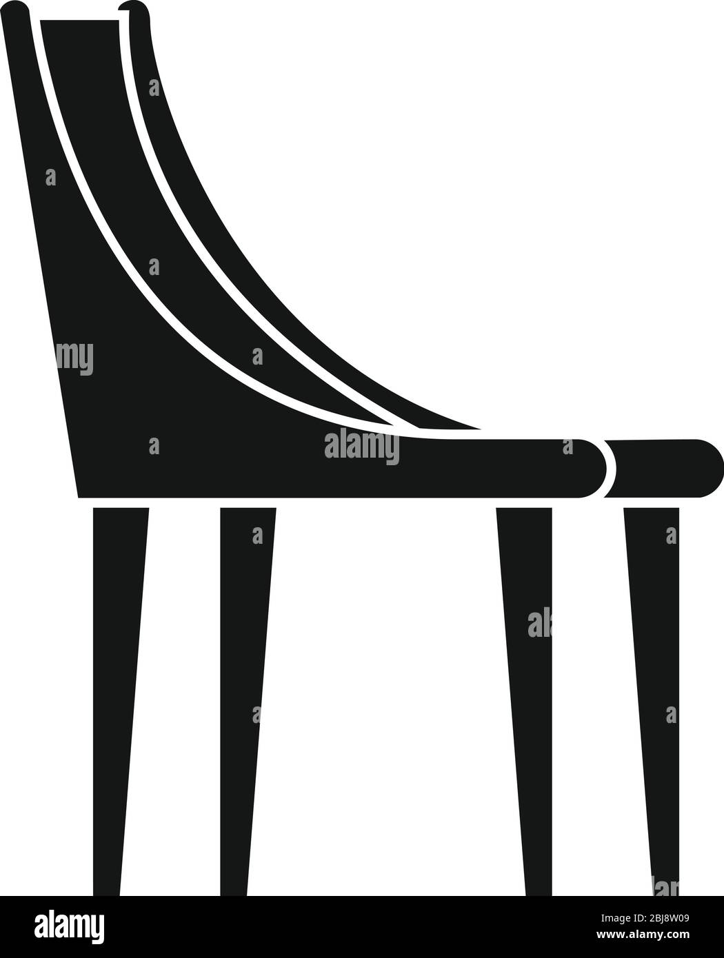 Kitchen modern chair icon. Simple illustration of kitchen modern chair ...