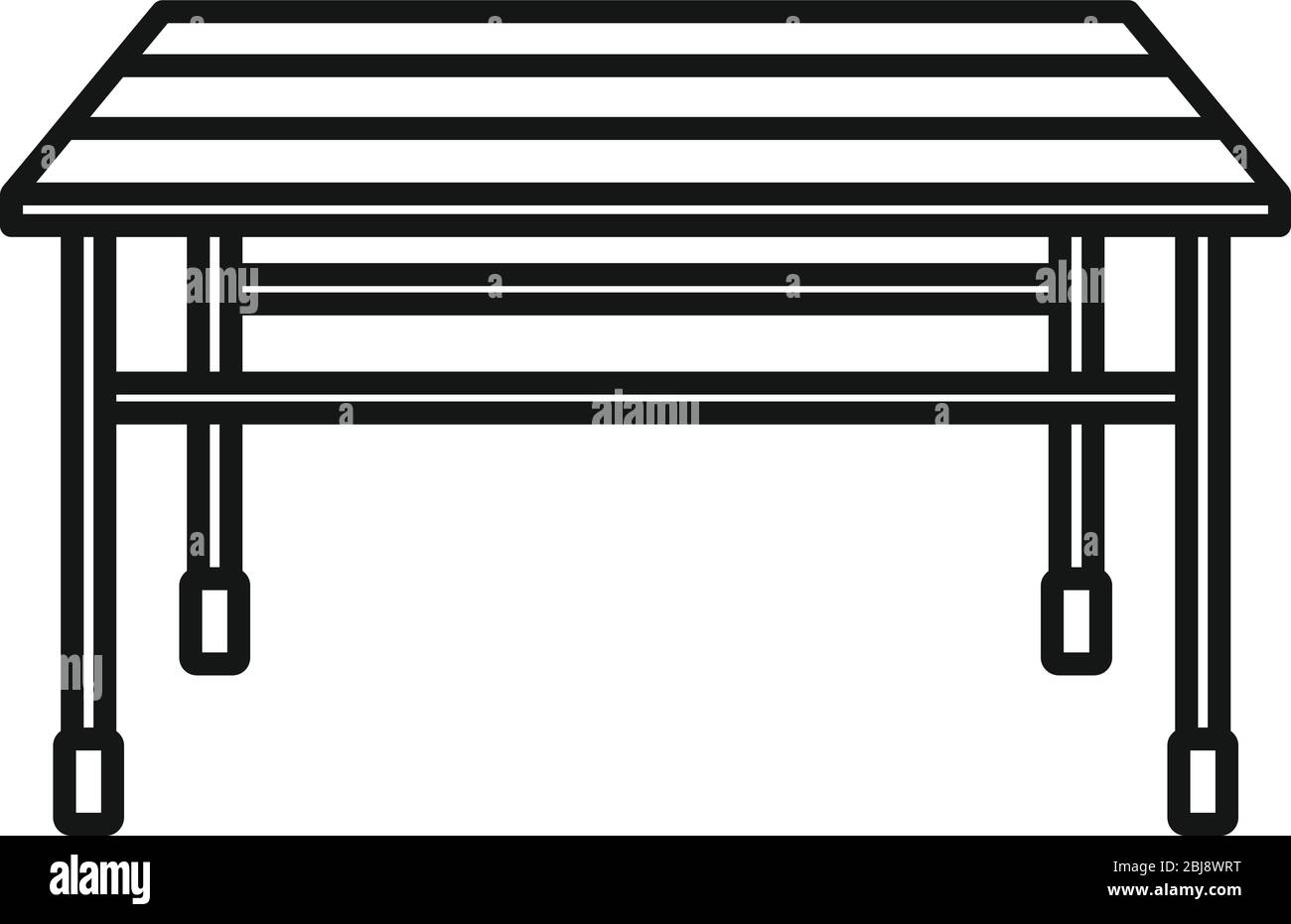 Garden table icon. Outline garden table vector icon for web design ...