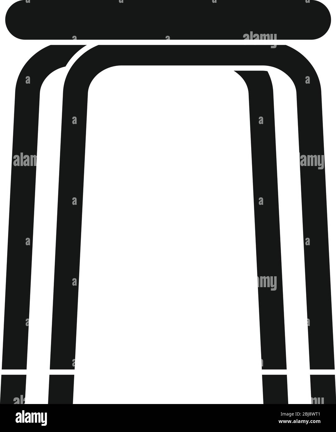 Stool icon. Simple illustration of stool vector icon for web design ...