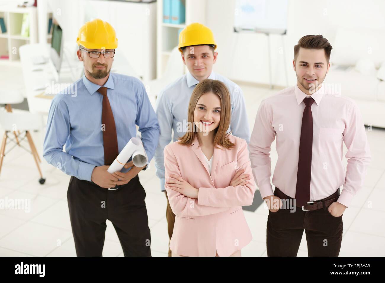 Engineering team in design center Stock Photo - Alamy