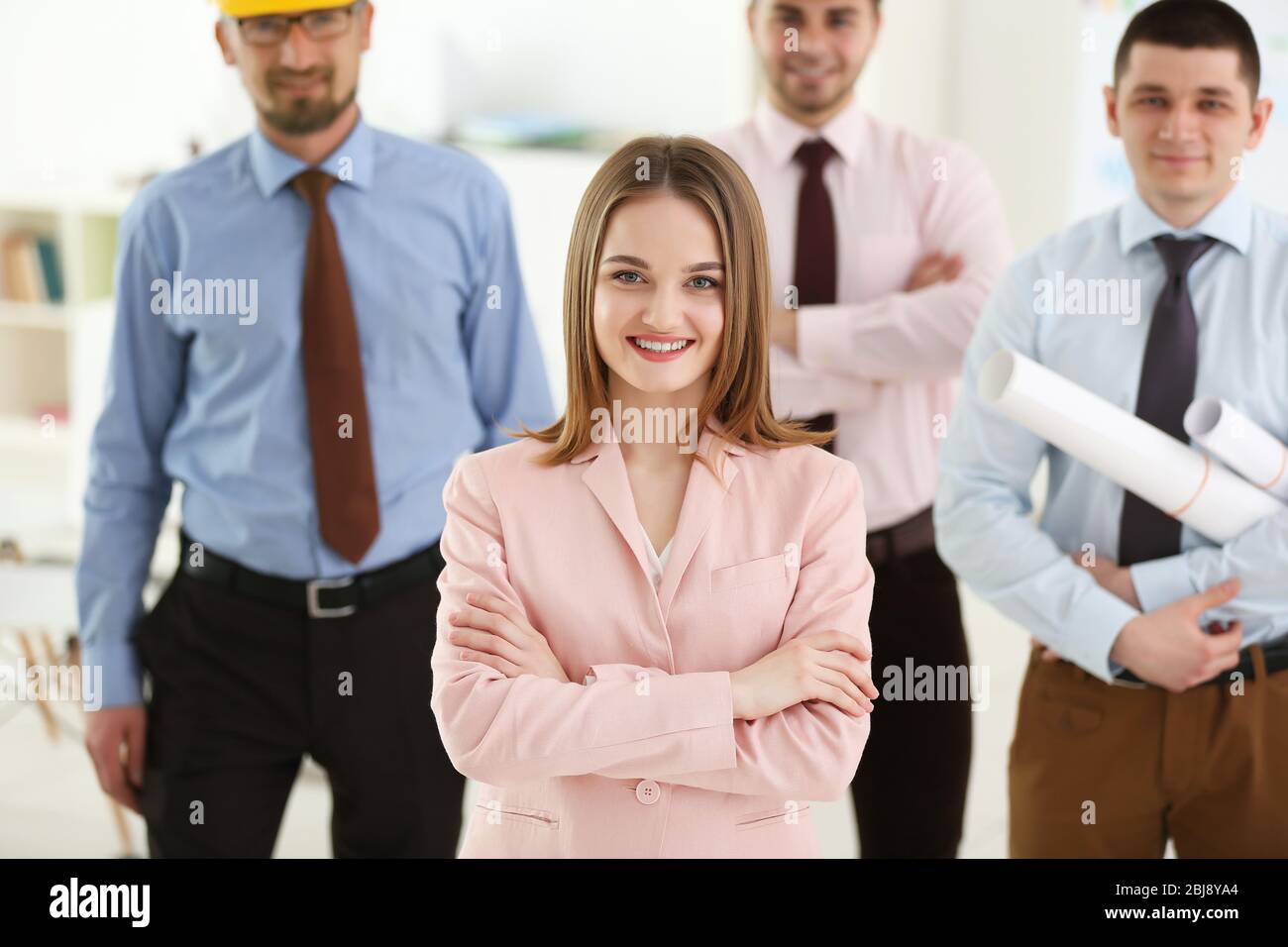 Engineering team in design center Stock Photo - Alamy