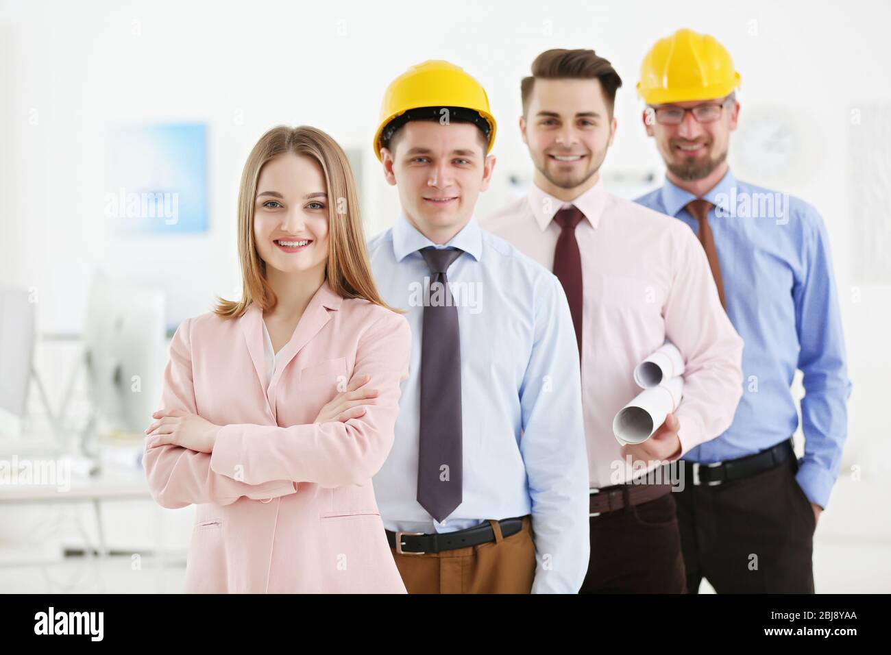 Engineering team in design center Stock Photo - Alamy
