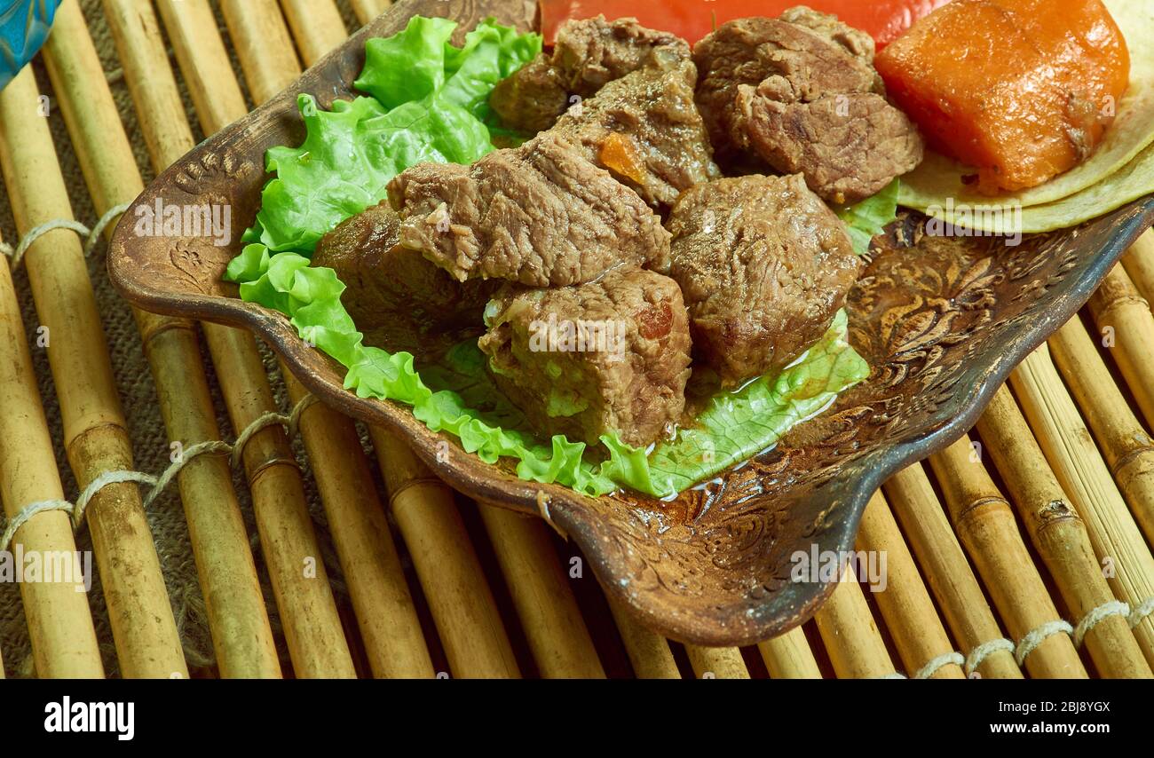 Beg Alecha Beef in Berbere Sauce , Ethiopian herb sauce, ginger ...