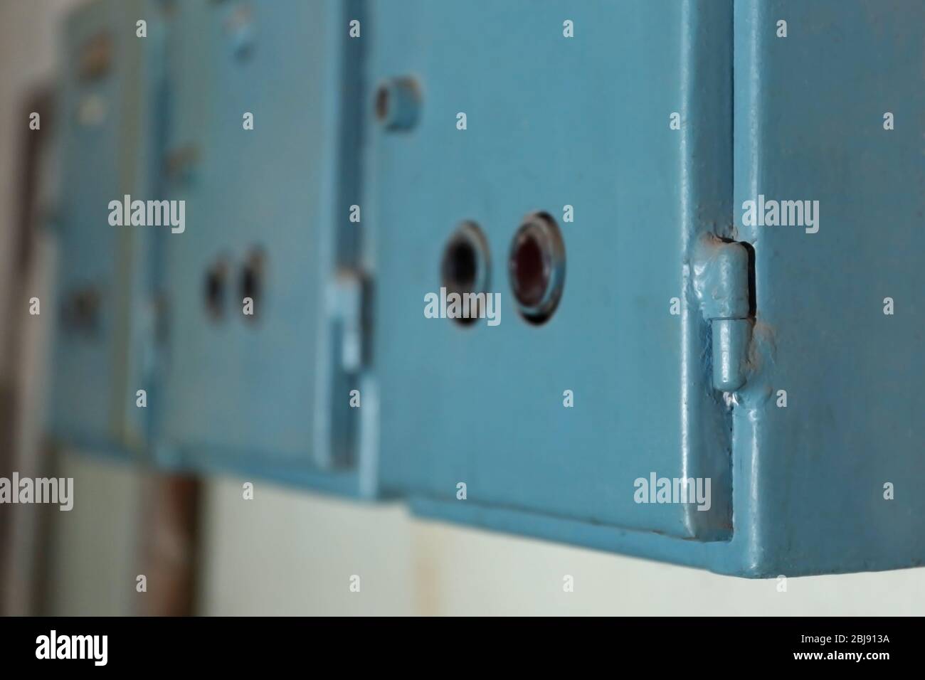 Electrical shield on the wall Stock Photo - Alamy