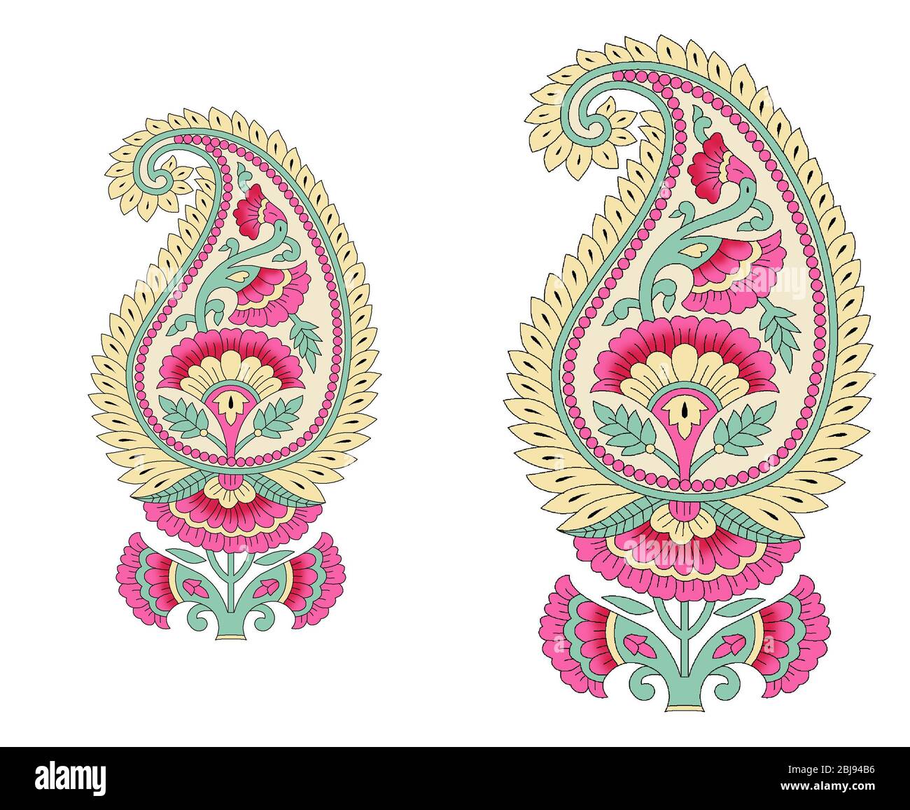 Indian paisley motif Stock Photo - Alamy