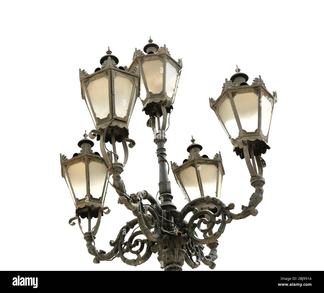 Lantern retro light blue Cut Out Stock Images & Pictures - Alamy