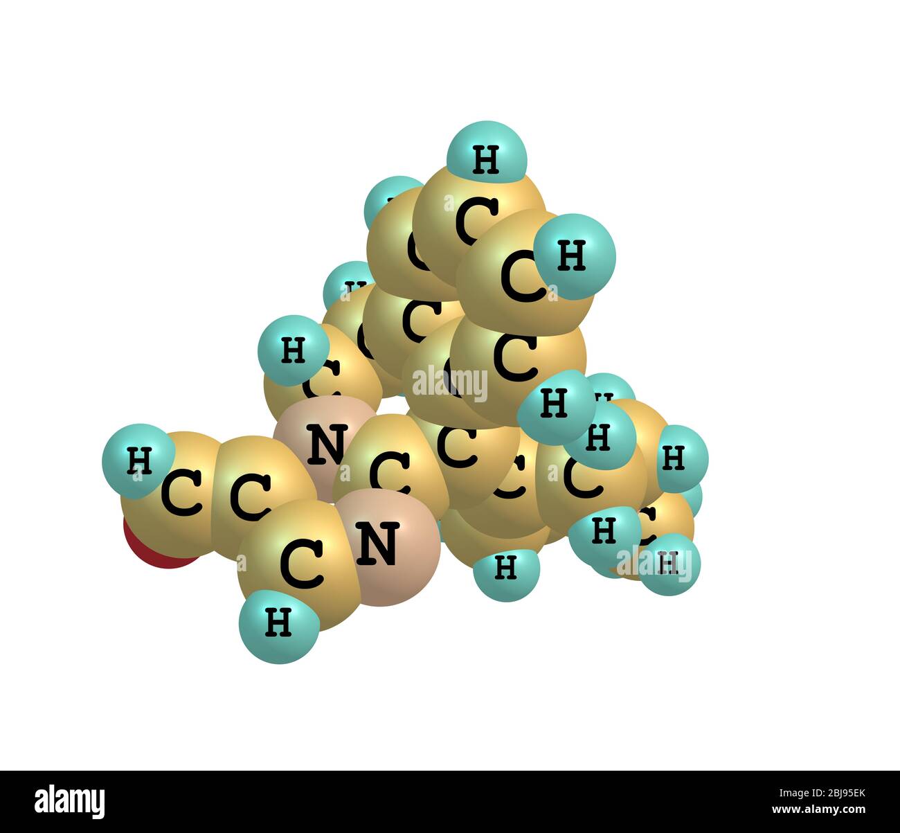 A model of Alcaftadine (Lastacaft), an antihistamine drug Stock Photo ...