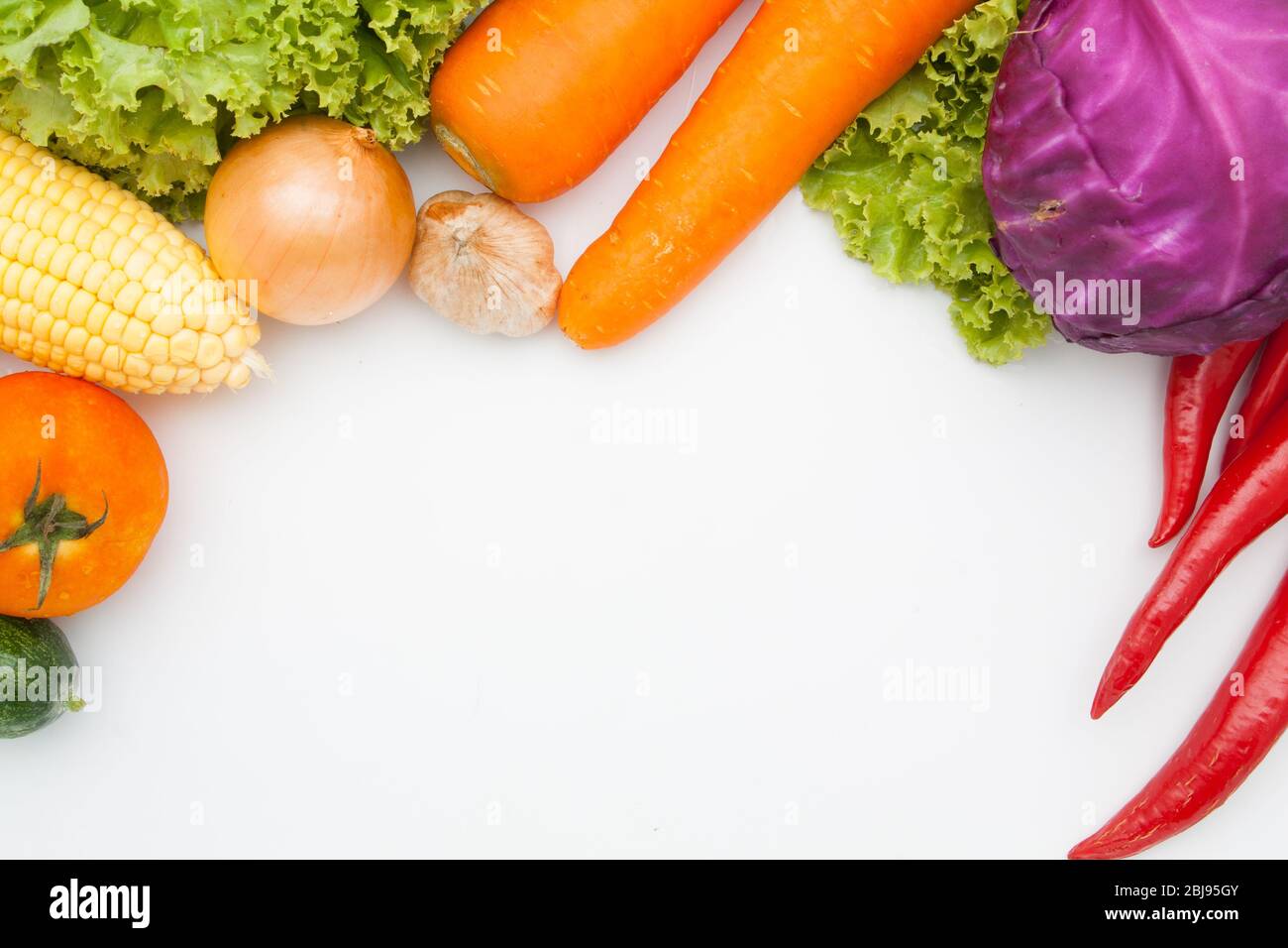 vegetables on white background Stock Photo - Alamy