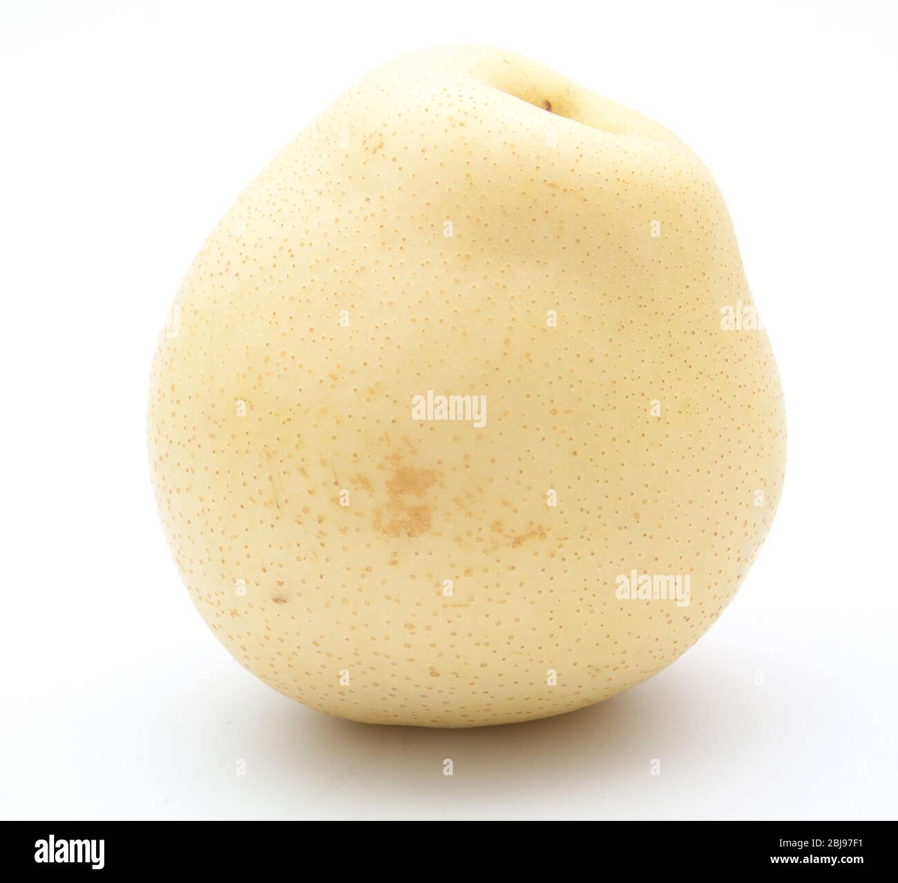 chinese pear on white background Stock Photo - Alamy