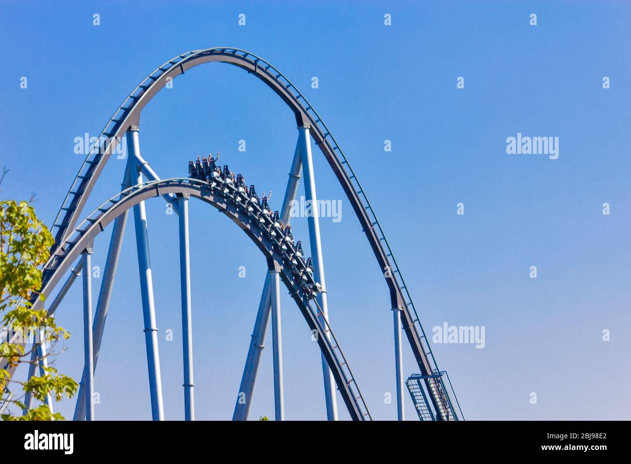 Roller coaster in Europapark, Rust, Germany Stock Photo - Alamy