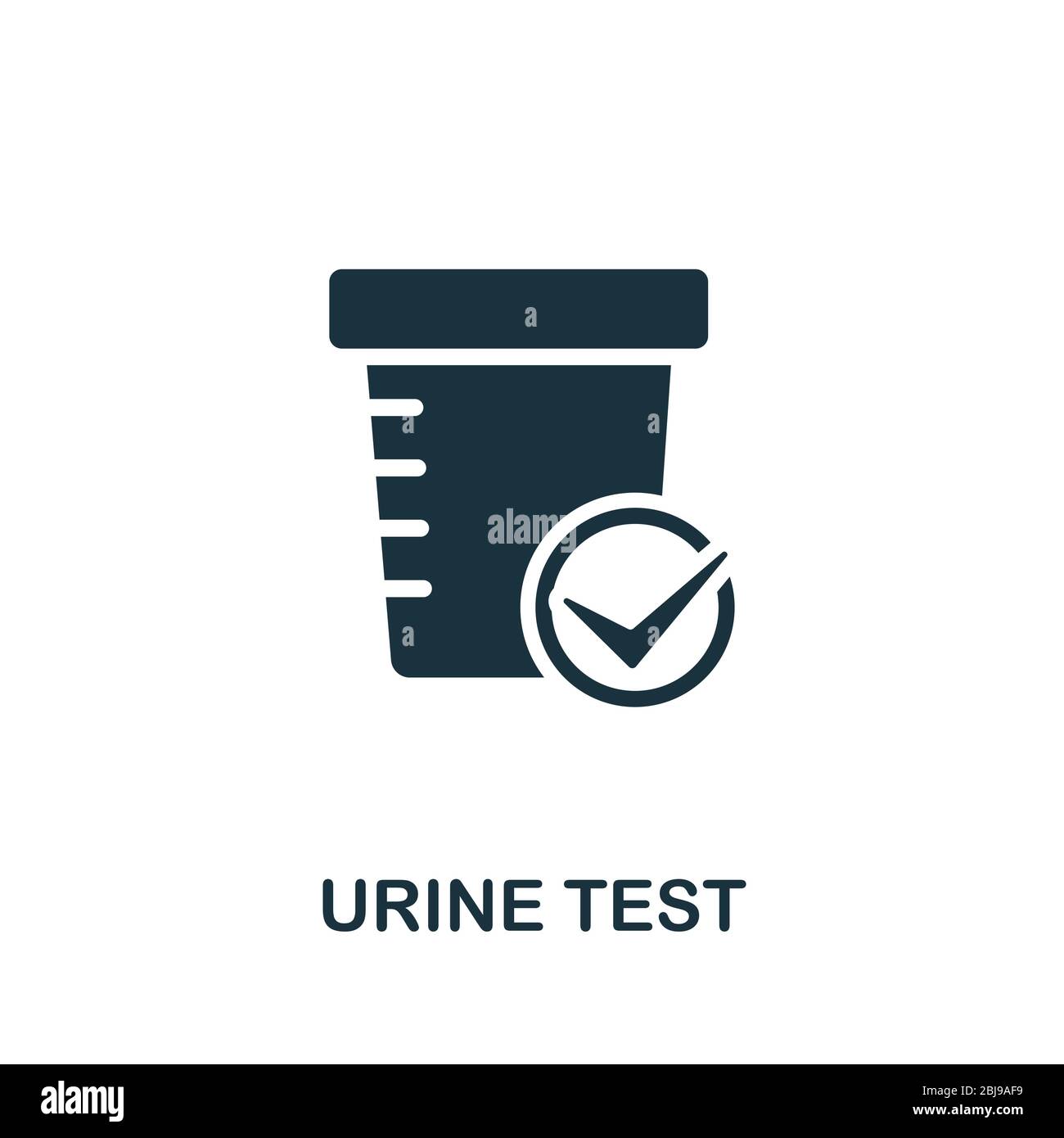 Urine Test icon. Simple illustration from medical equipment collection ...