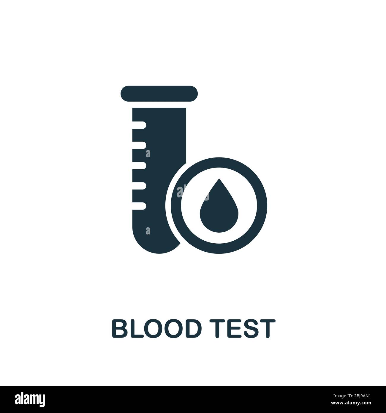Blood Test icon. Simple illustration from medical equipment collection ...