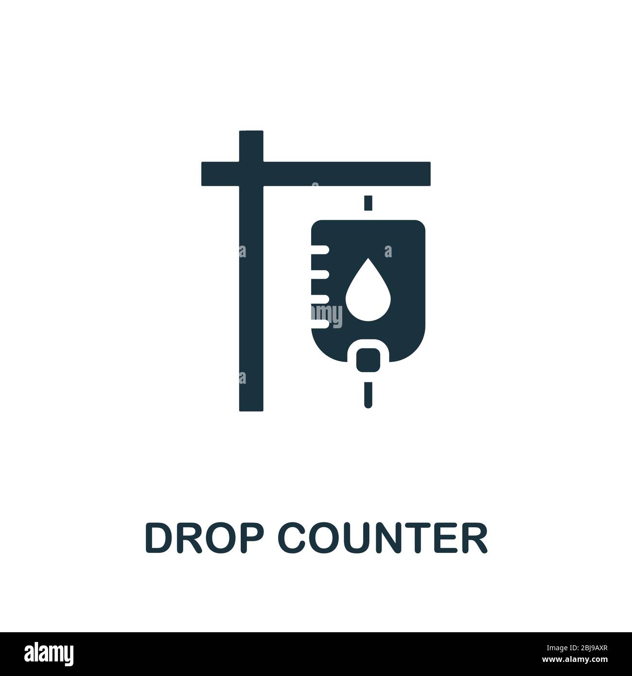 Drop Counter icon. Simple illustration from medical equipment ...