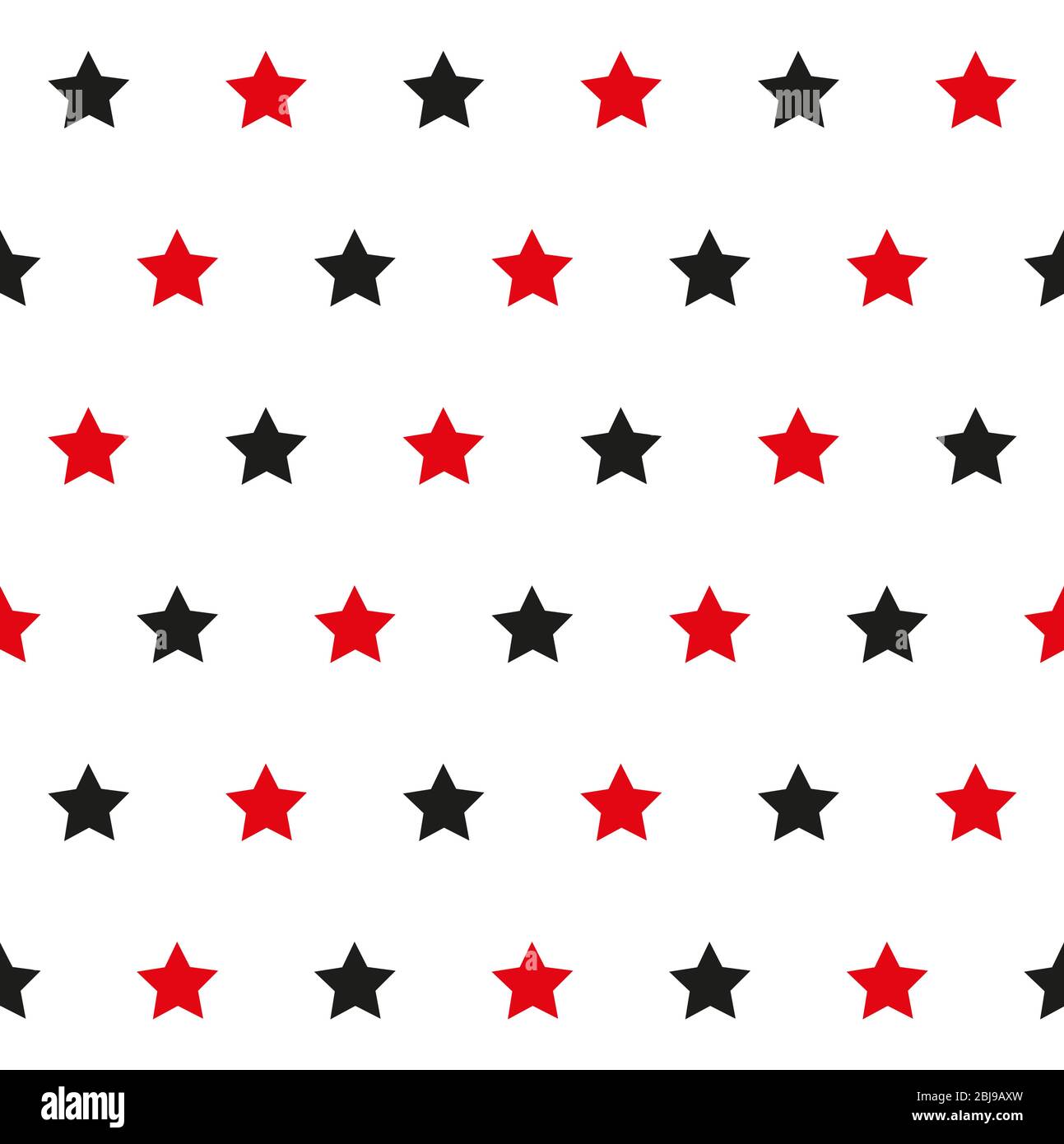 diagonal rows of red and black stars on white background. vector ...