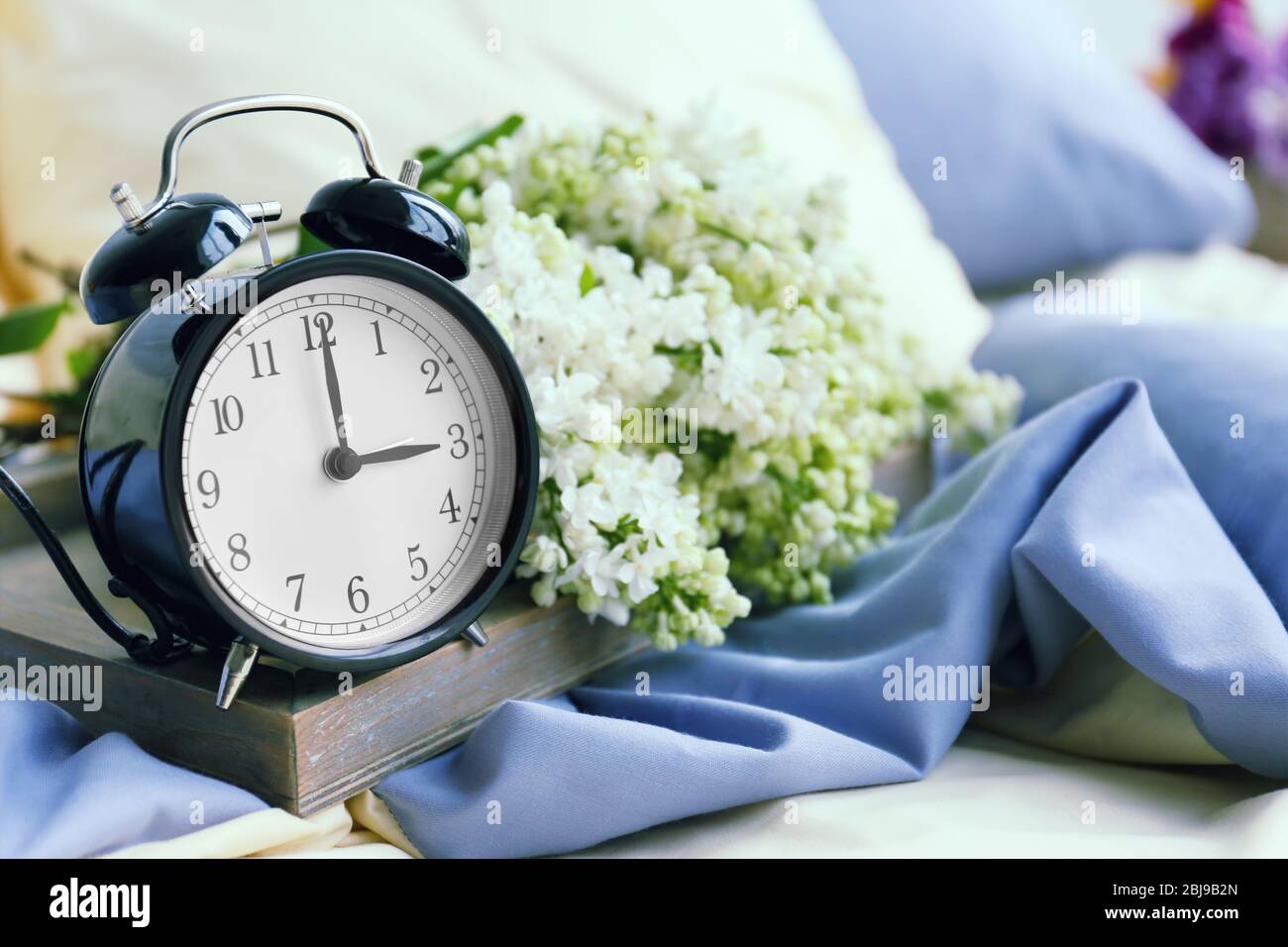 Alarm clock flower bouquet hi-res stock photography and images - Alamy